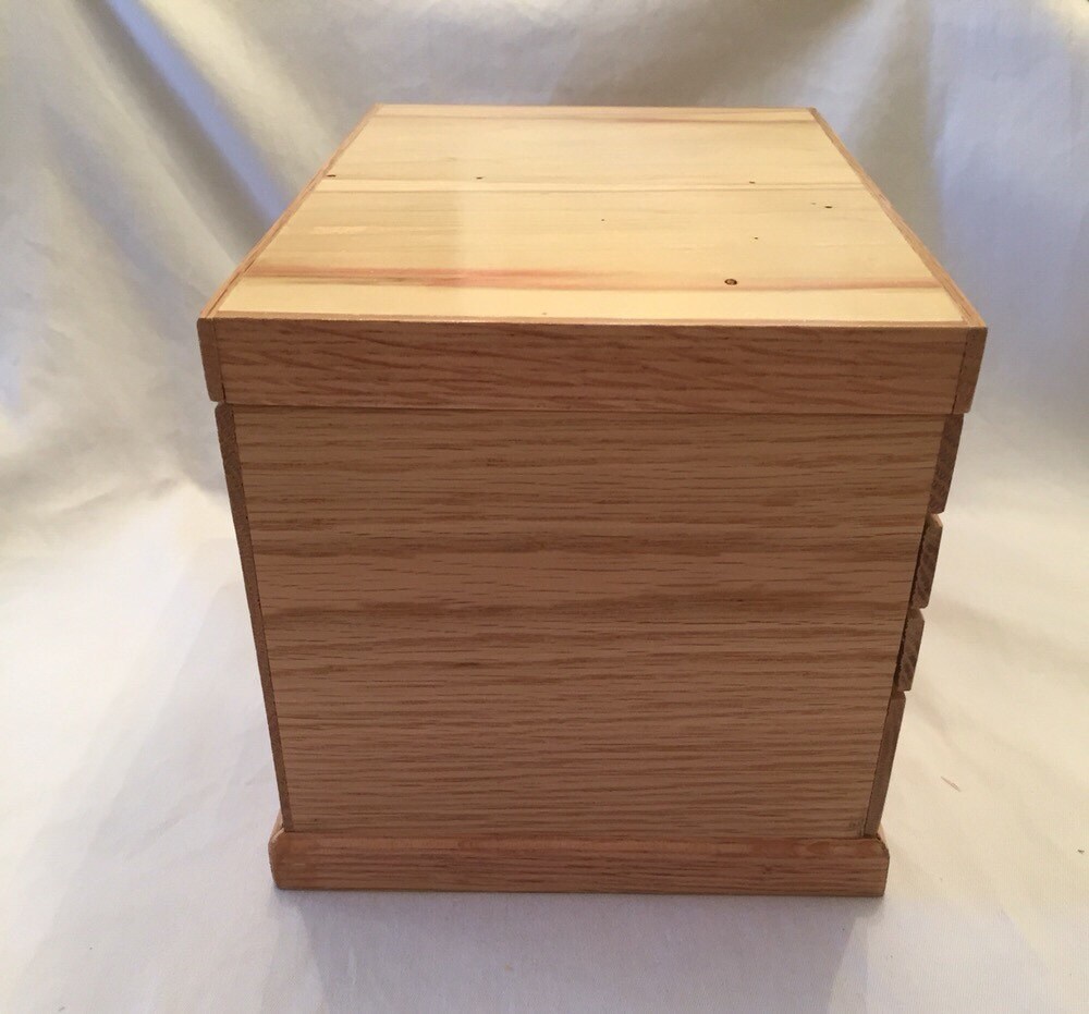 Jewelry Box. Red Oak and Flame Spalted Box Elder. - Etsy