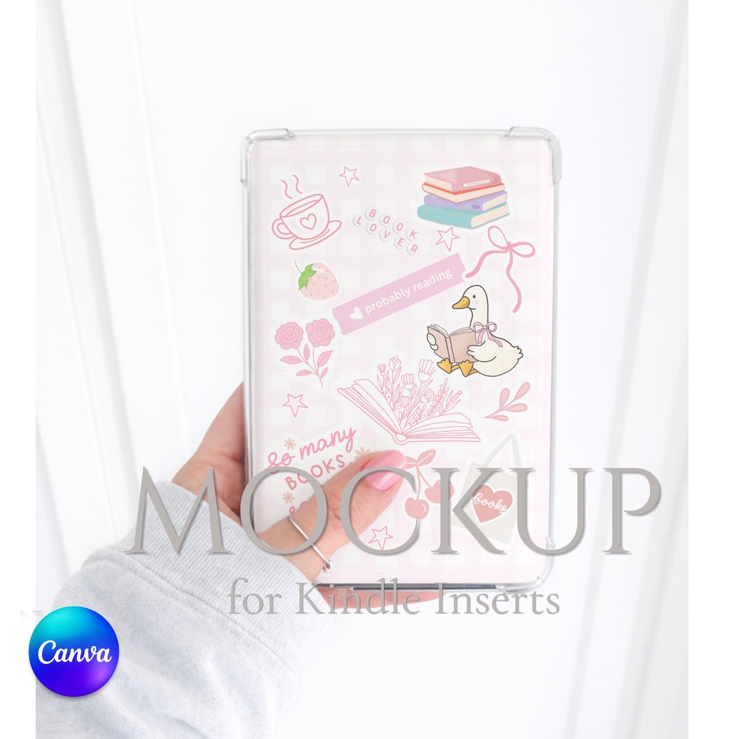 Canva Kindle Case Insert Mockup, Aesthetic Mockup, Editable Canva ...