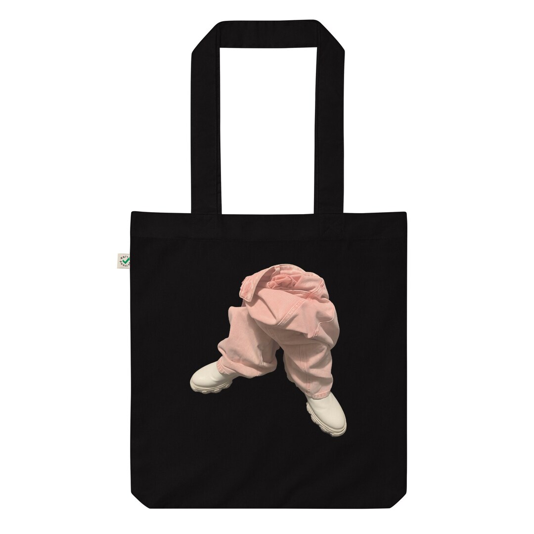 Pants Man Weirdcore Surreal Artist Photography Graphic Print Tote Bag ...