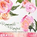 Watercolour Floral Clipart Roses Watercolour Clip | Etsy