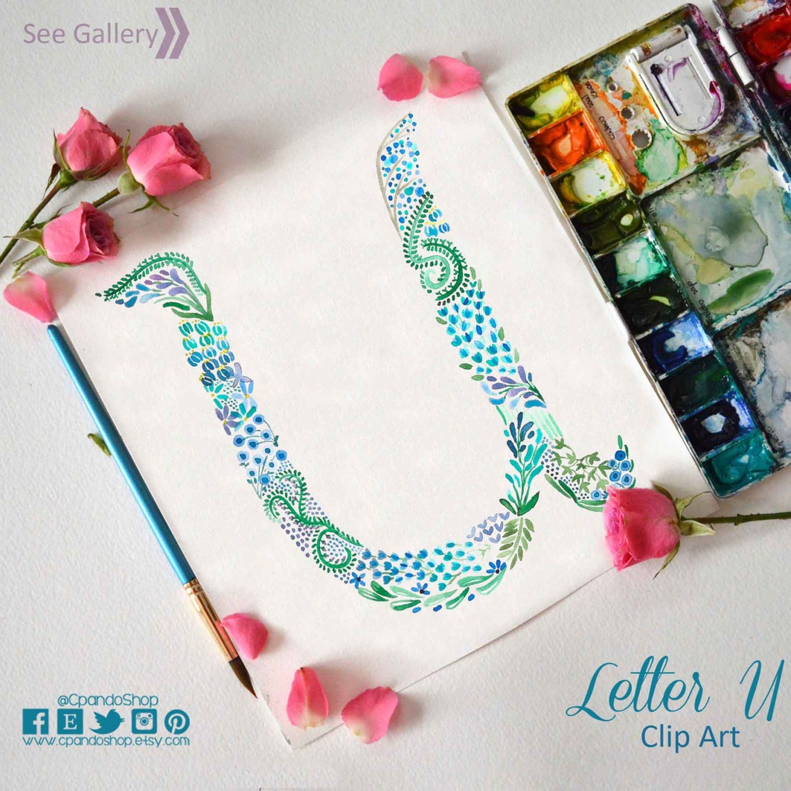 Calligraphy Alphabet Letter U Clip Art U Letter U Initial - Etsy