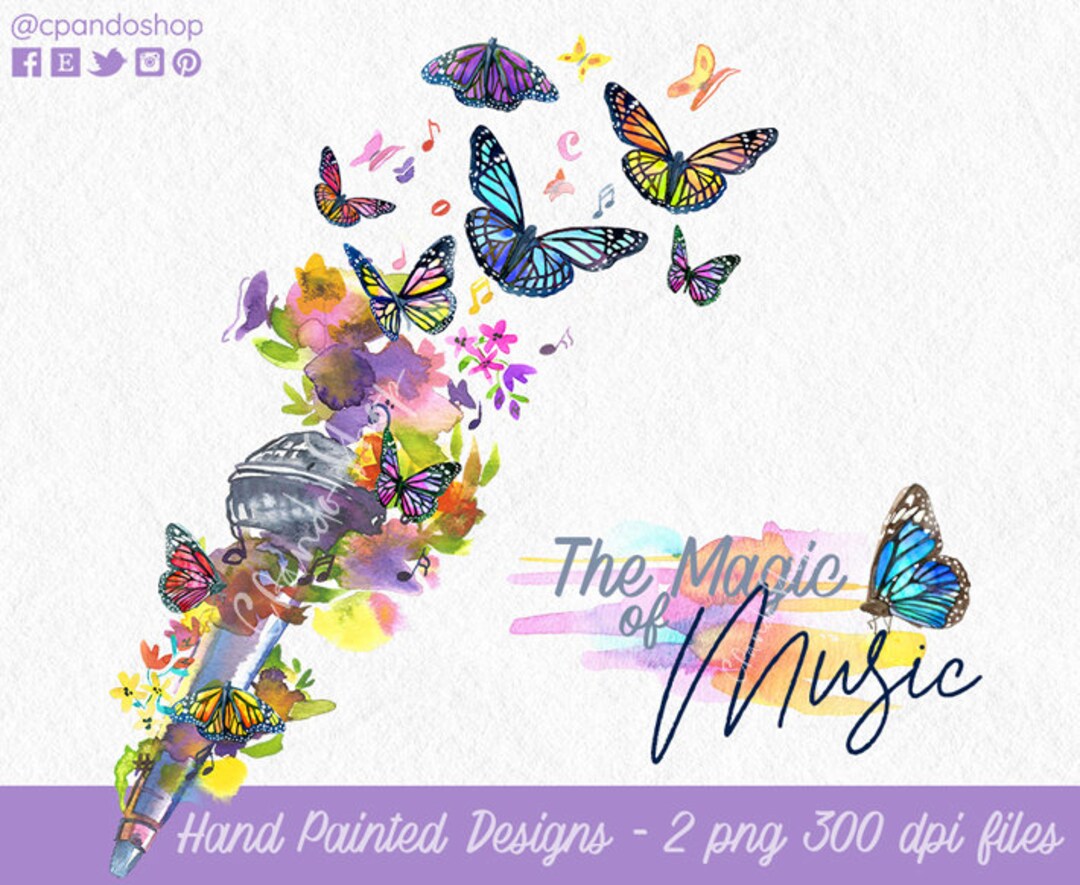 Music Sublimation Designs, Microphone, Doodles Hand Drawn, Digital ...