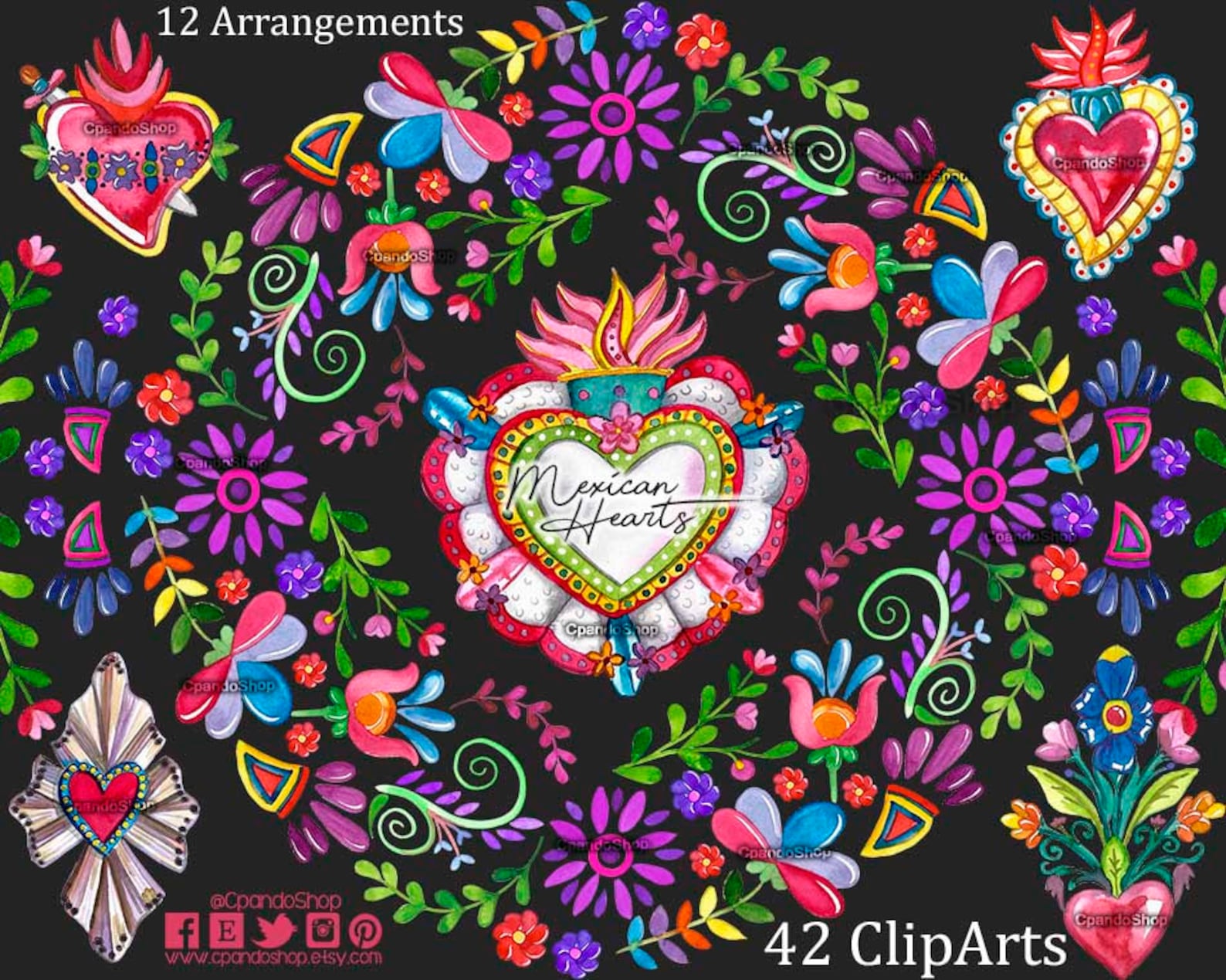 Mexican Hearts, Mexican Valentine, Mexican Fiesta, Mexican Wedding ...