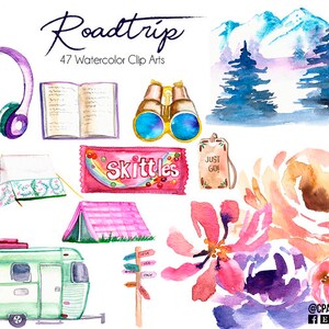 Roadtrip Clipart, Travel Clipart, Traveling Travel Clip Art, Wanderlust ...