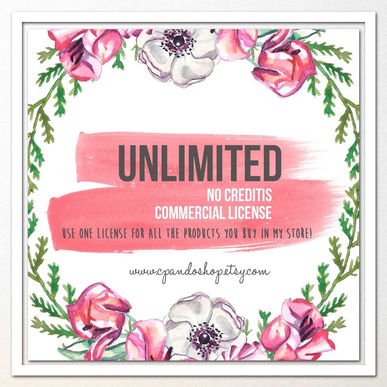 UNLIMITED Extended License for Paper Packs or Clip Art Sets - Etsy