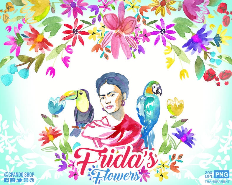 Flores de Frida Kahlo flores mexicanas para fiesta mexicana 5 - Etsy México