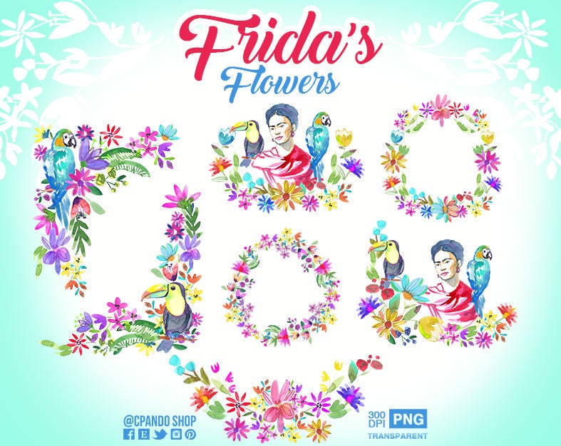 Flores de Frida Kahlo flores mexicanas para fiesta mexicana 5 - Etsy México