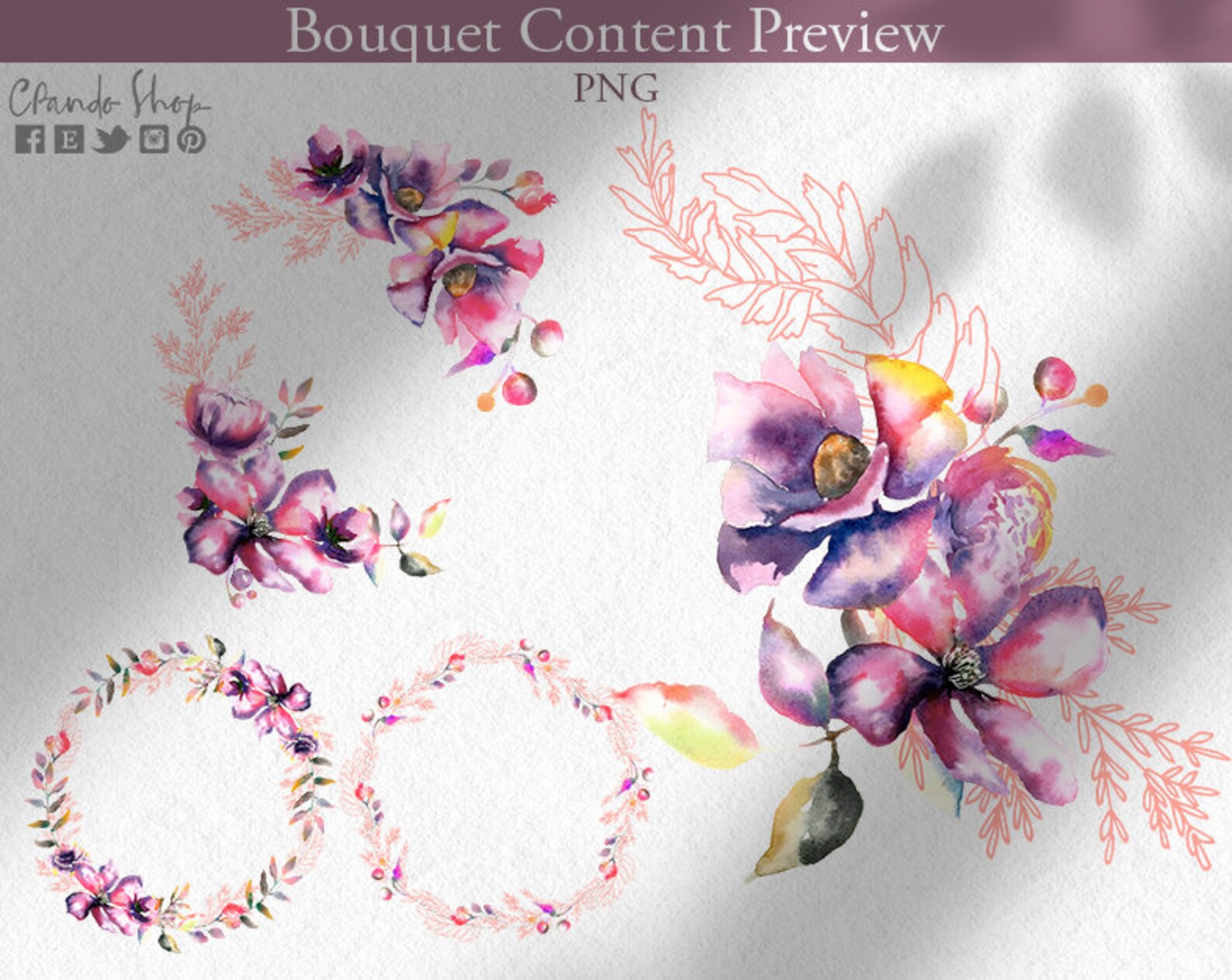 Baking Icons Watercolor Baking Supplies Clipart Hand Drawn Bakery Logo ...