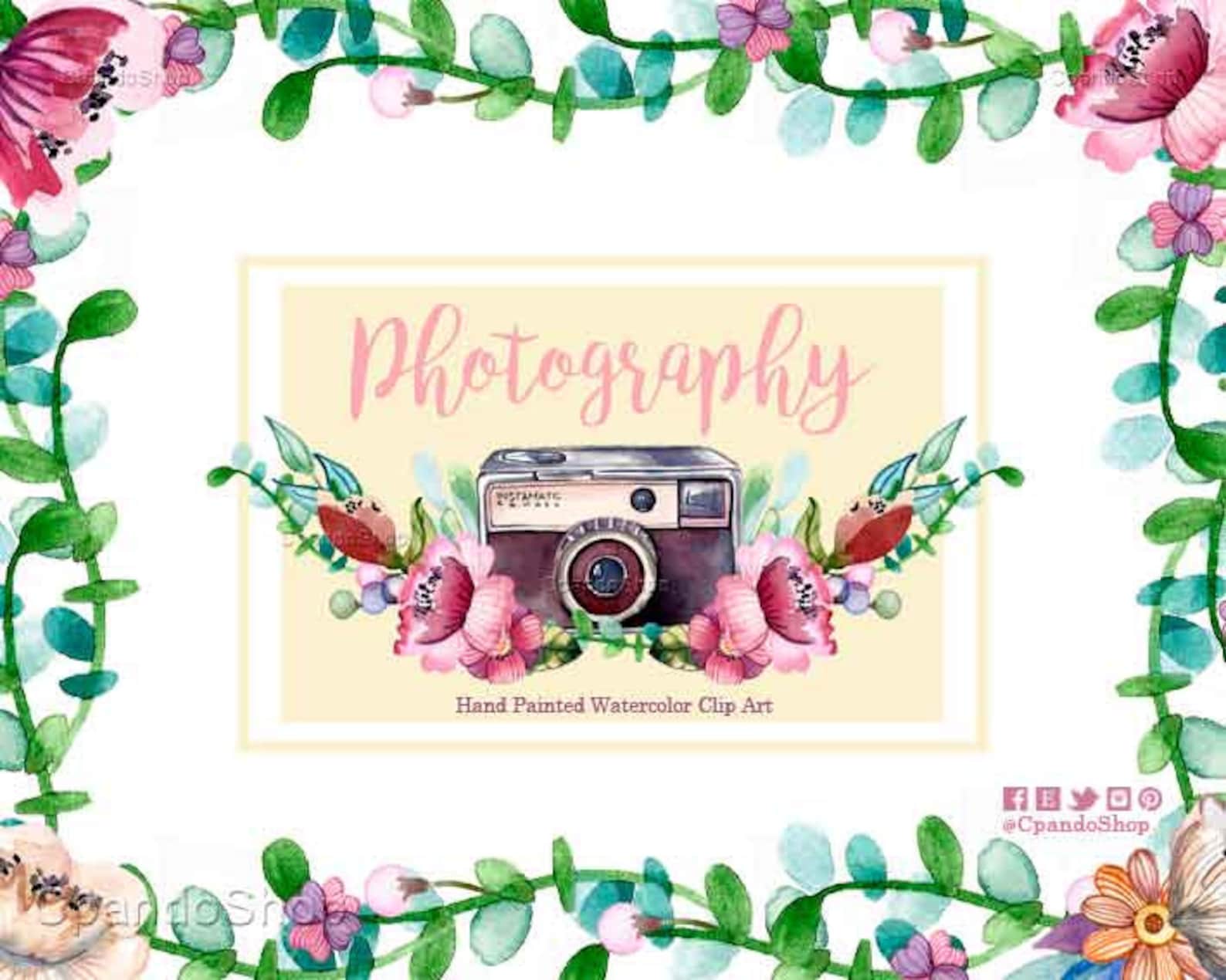 Cute Camera Clip Art "camera CLIP Art" Retro Digital Camera Photography ...