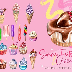 Desserts Bundle, Ice Cream, Doughnuts, Macaroons, Cupcakes, Pie ...