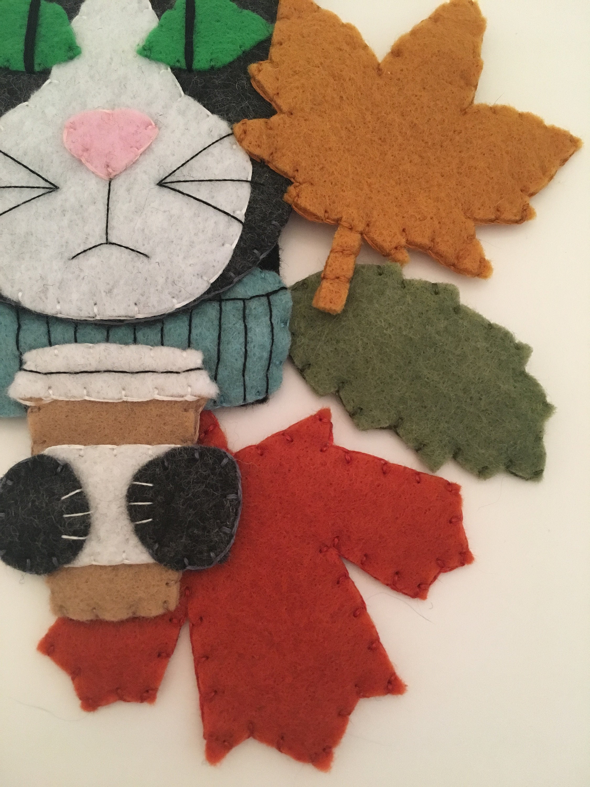 Felt AutumnCat Ornament | Etsy