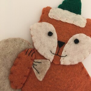 Felt Santa'shelperfox Ornament - Etsy