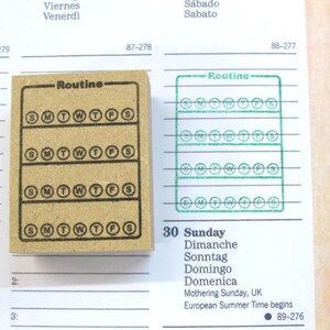 Habit Tracker Stamp, Planner Stamp, to Do List, Routine List, Weekly ...