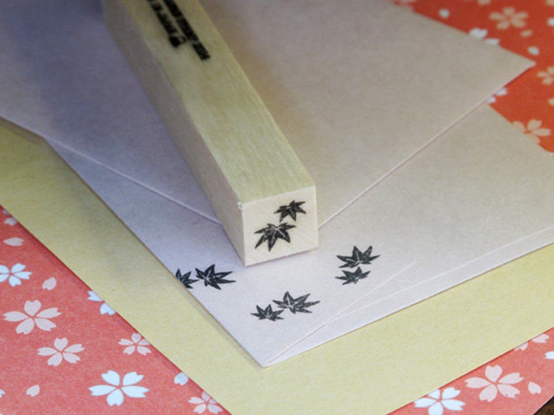 Japanese Rubber Stamp for FilofaxPostCardtiny stamps for | Etsy