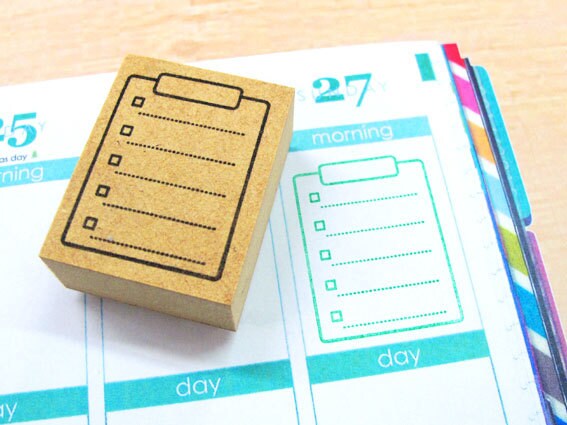 Planner stamp to do list to do stamp check list stamp list | Etsy