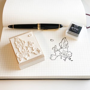 Europe Map Stamp, EU Stamp, Travel Stamp, World Map, Planner Stamp ...