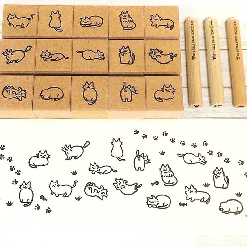 Cat Stamp - Etsy