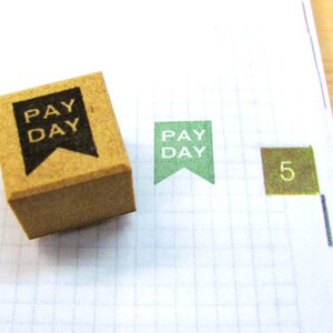 Planner Stamps, PAYDAY Stamp, Payday Motif, Hobonichi, Erin Condren ...