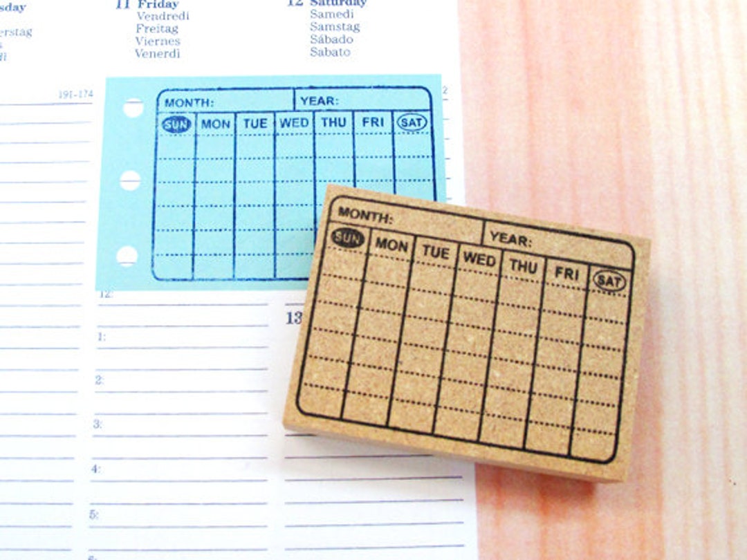 Planner Stamps, Schedule Stamp, Weekly Stamp, Hobonichi Stamp, Erin ...