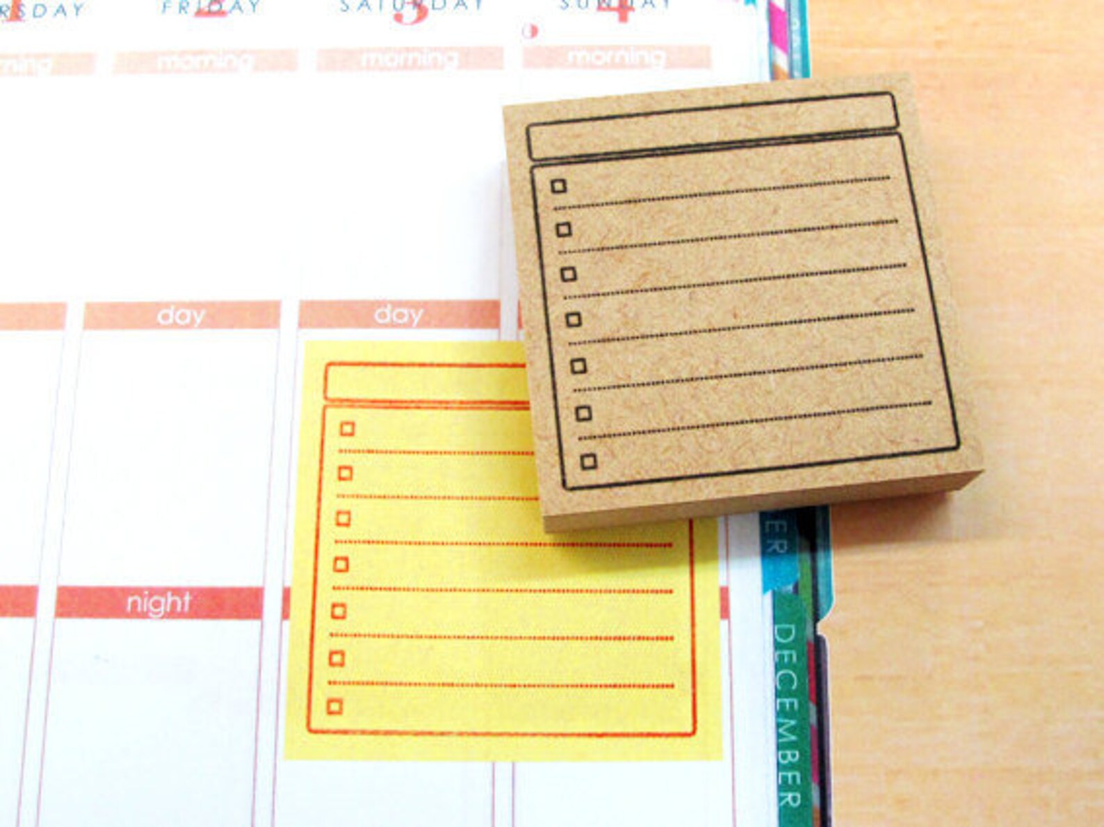 Planner Stamp to Do List to Do Stamp Check List Stamp List | Etsy
