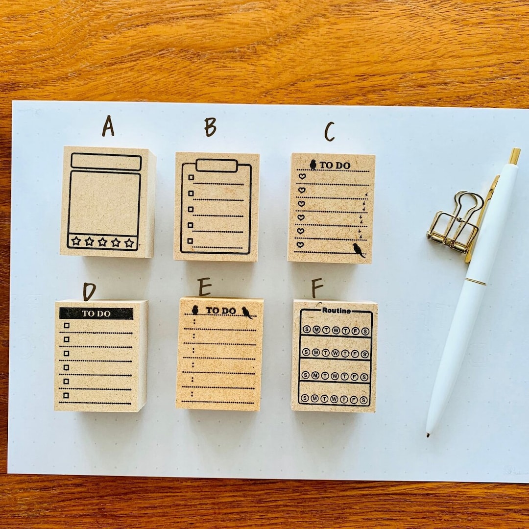 Planner stamp, to do list, to do stamp, check list stamp, list memo ...