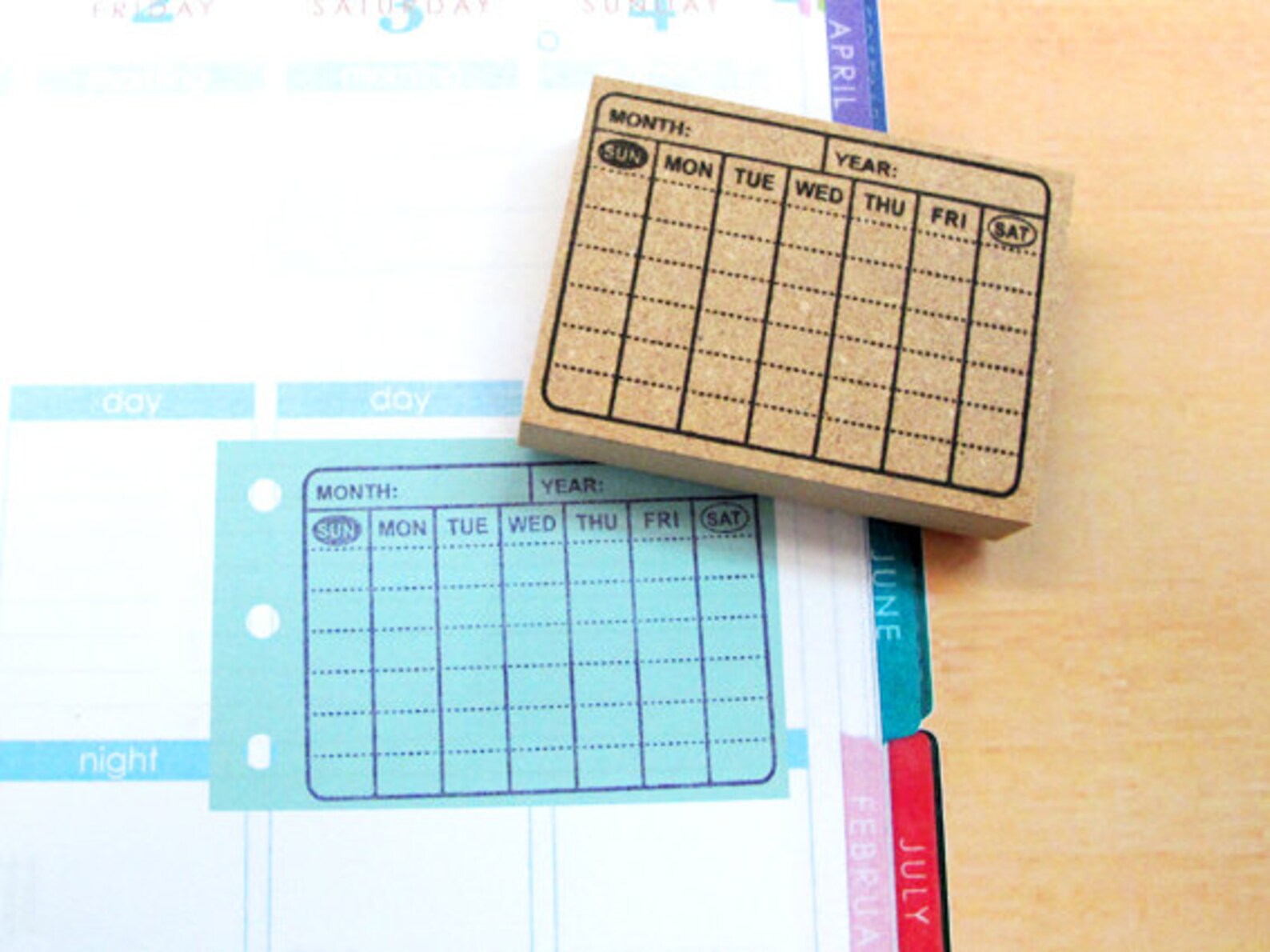 Planner stamps schedule stamp Weekly stamp hobonichi stamp | Etsy