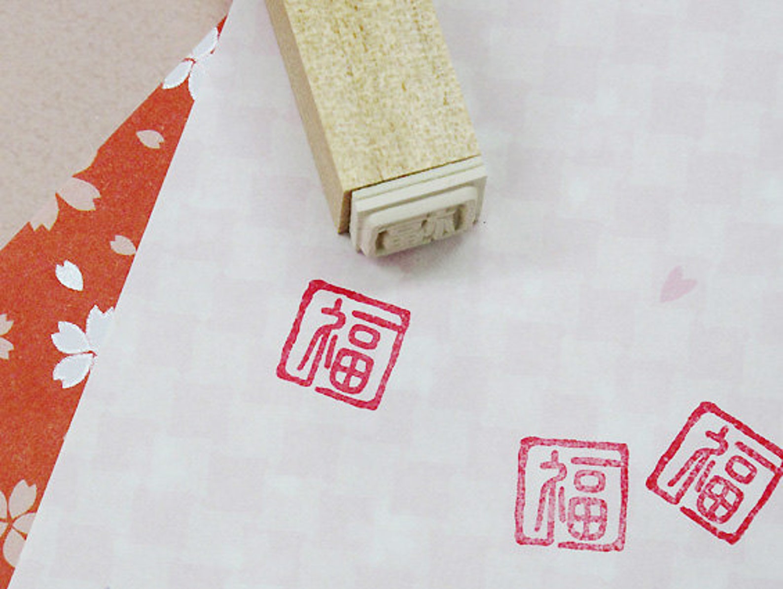 Japanese Rubber Stamp for FilofaxPostCardtiny | Etsy