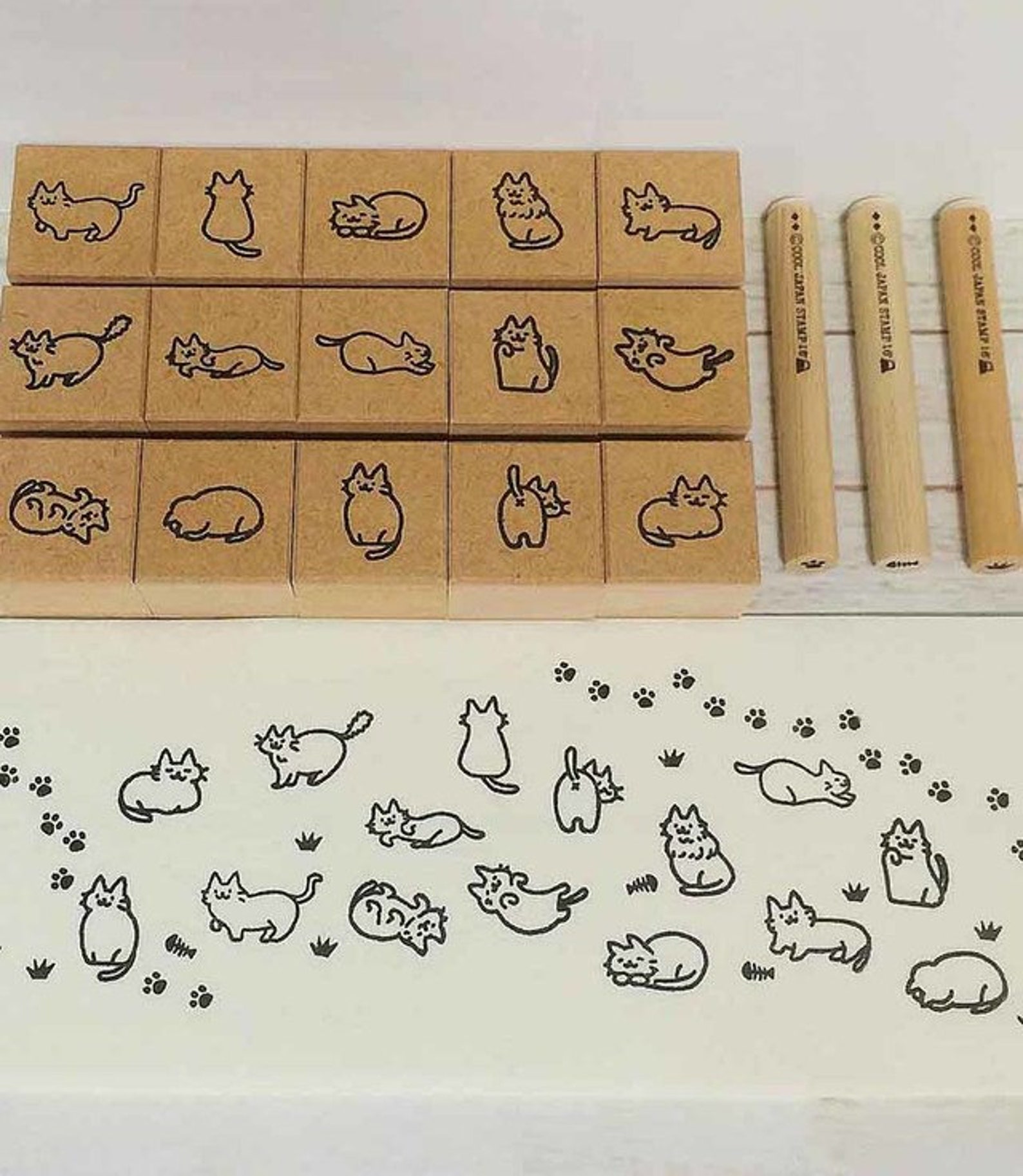 Cat Stamp Planner Stamps Bullet Journal Stamp Kitty Post - Etsy