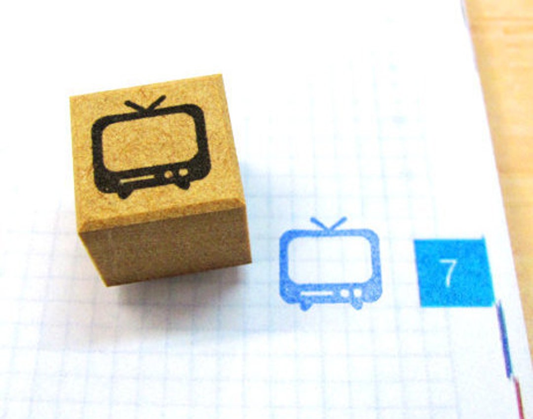 Planner Stamps, TV Stamp, Planner Supplies, Hobonichi Stamp, Erin ...