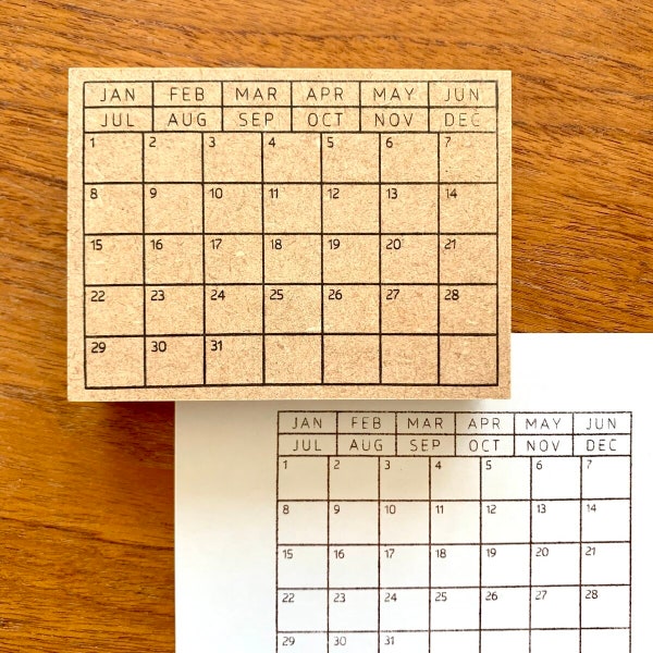 Calendar Stamp - Etsy