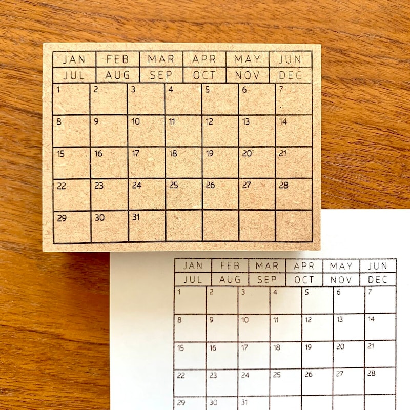 Calendar Stamp - Etsy