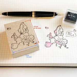 Europe Map Stamp, EU Stamp, Travel Stamp, World Map, Planner Stamp ...
