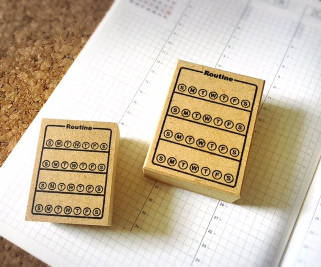 Habit Tracker Stamp, Planner Stamp, to Do List, Routine List, Weekly ...