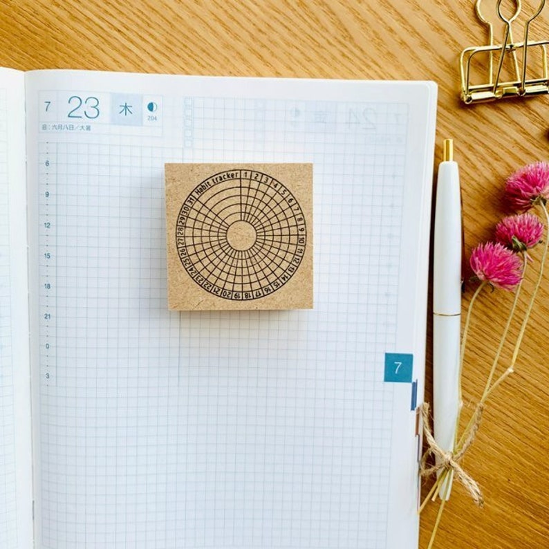 Habit Tracker Habit Tracker Stamp Planner Stamps Weekly - Etsy