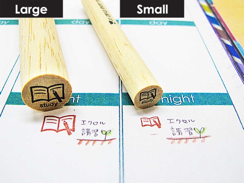 Planner stamps Study stamp homework schedule stamp | Etsy