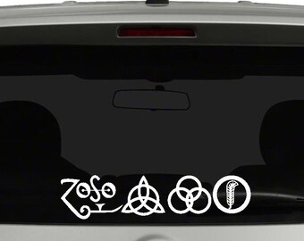 Led Zeppelin Car Decal | Etsy