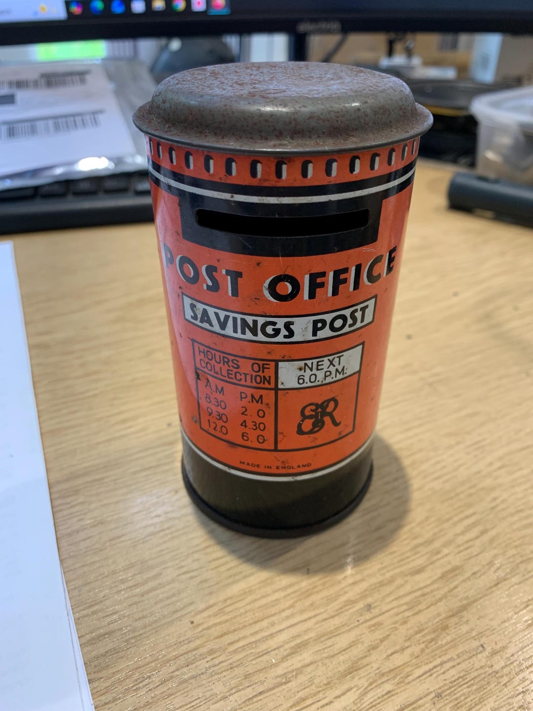 British Post Office Saving Tin - Etsy