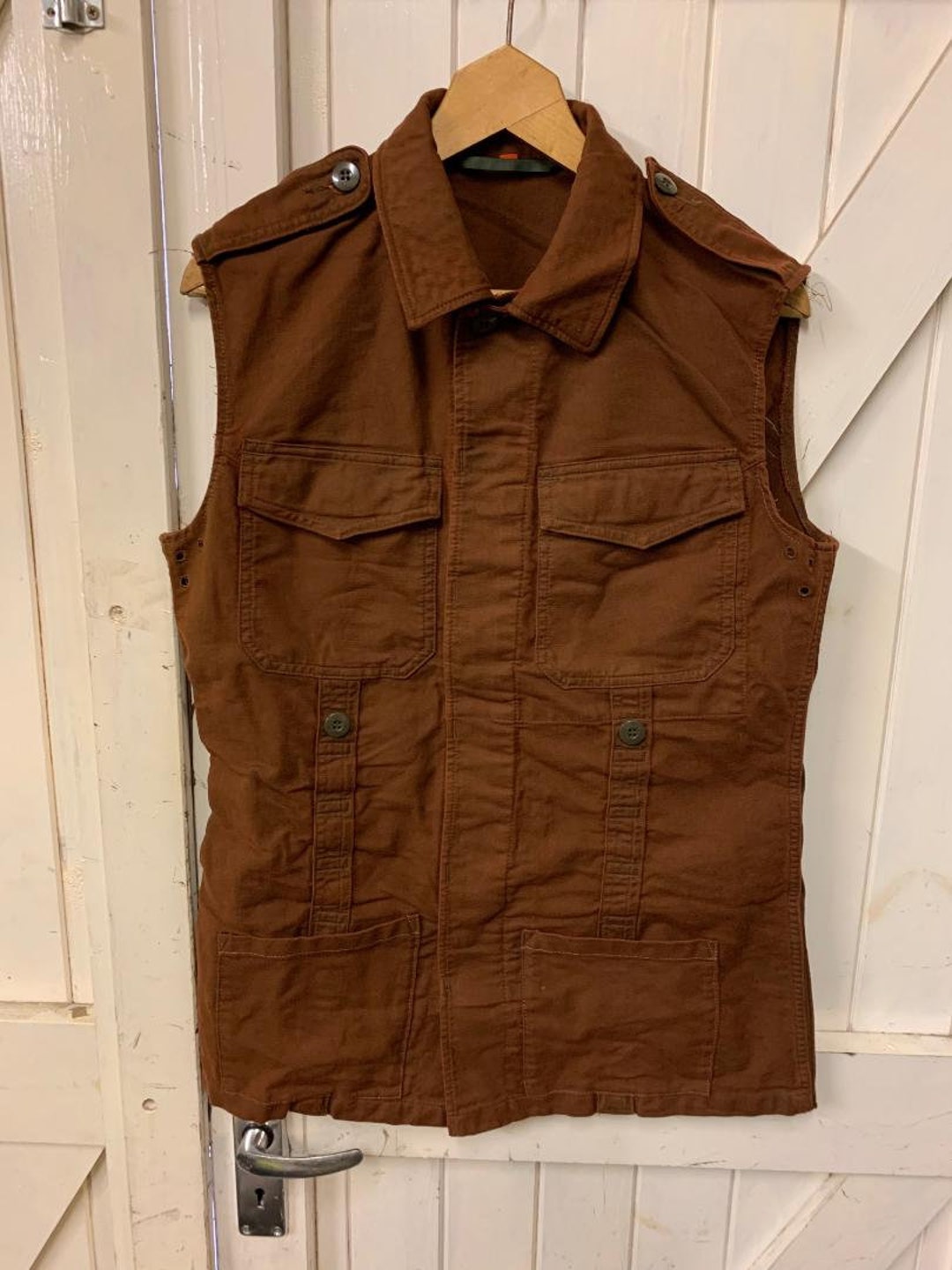 German Army Moleskin Re-made Waistcoats - Etsy