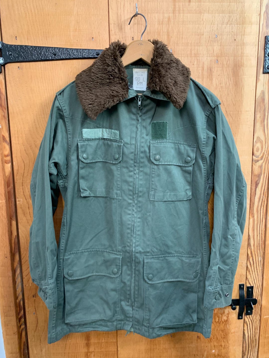 French Army F2 Fatigue Jacket With Faux Fur Collar - Etsy