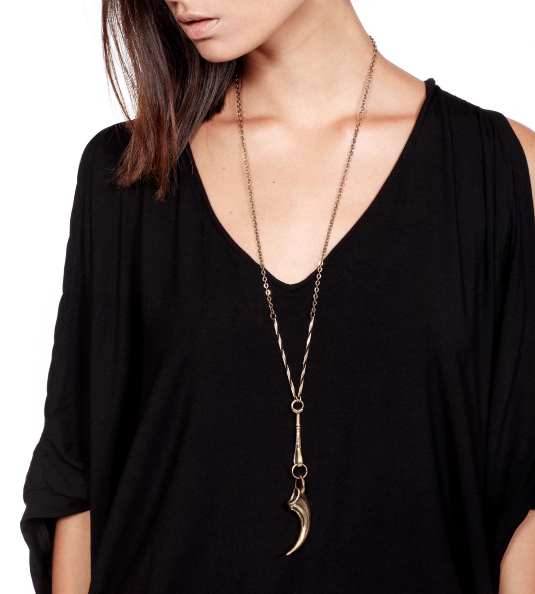 Hand Cast Brass Tiger Claw Pendulum Necklace - Ethereal Jewelry - TIGER ...