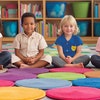 Children's Crazy Carpet Circle Seats - Rainbow Multi Set | 18" Round ...