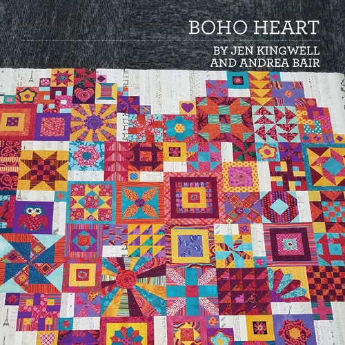 Boho Heart by Jen Kingwell and Andrea Bair Quilt Pattern 2nd - Etsy ...
