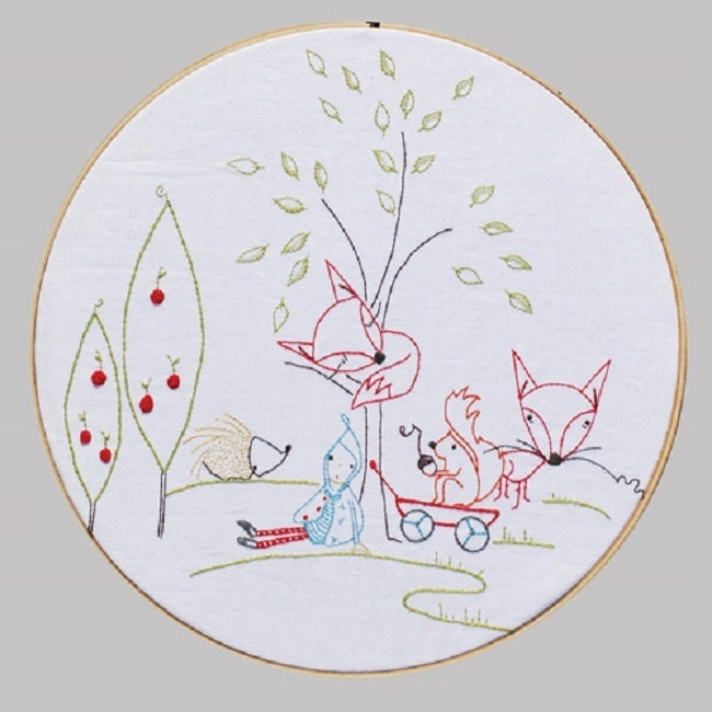 Red Fox Series Just Relax Stitchery Pattern by Natalie Lymer From ...