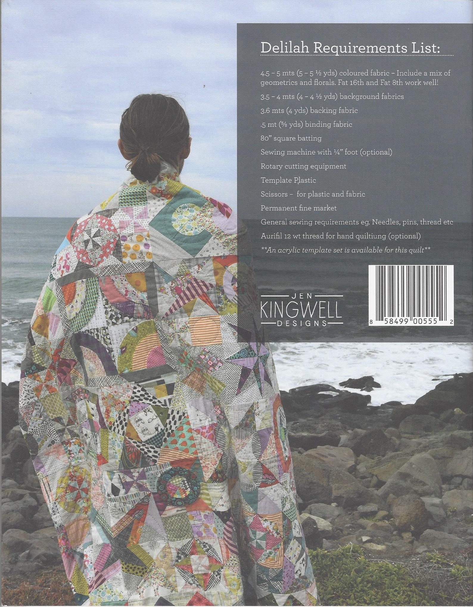 Jen Kingwell Designs Delilah Quilt Pattern Booklet Hand or Machine ...