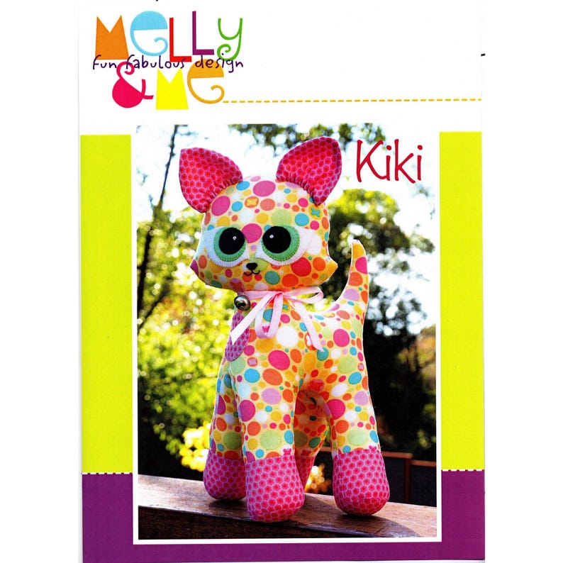 Melly and Me Soft Toy PRINTED PATTERN ONLY: Kiki - Etsy