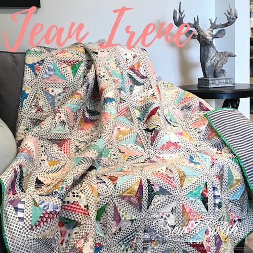 Jean Irene Quilt Pattern and Template by Sophie Dawson of Sew - Etsy