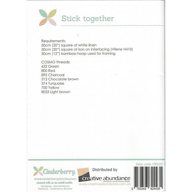 Red Fox Series Stick Together Stitchery Pattern by Natalie Lymer From ...