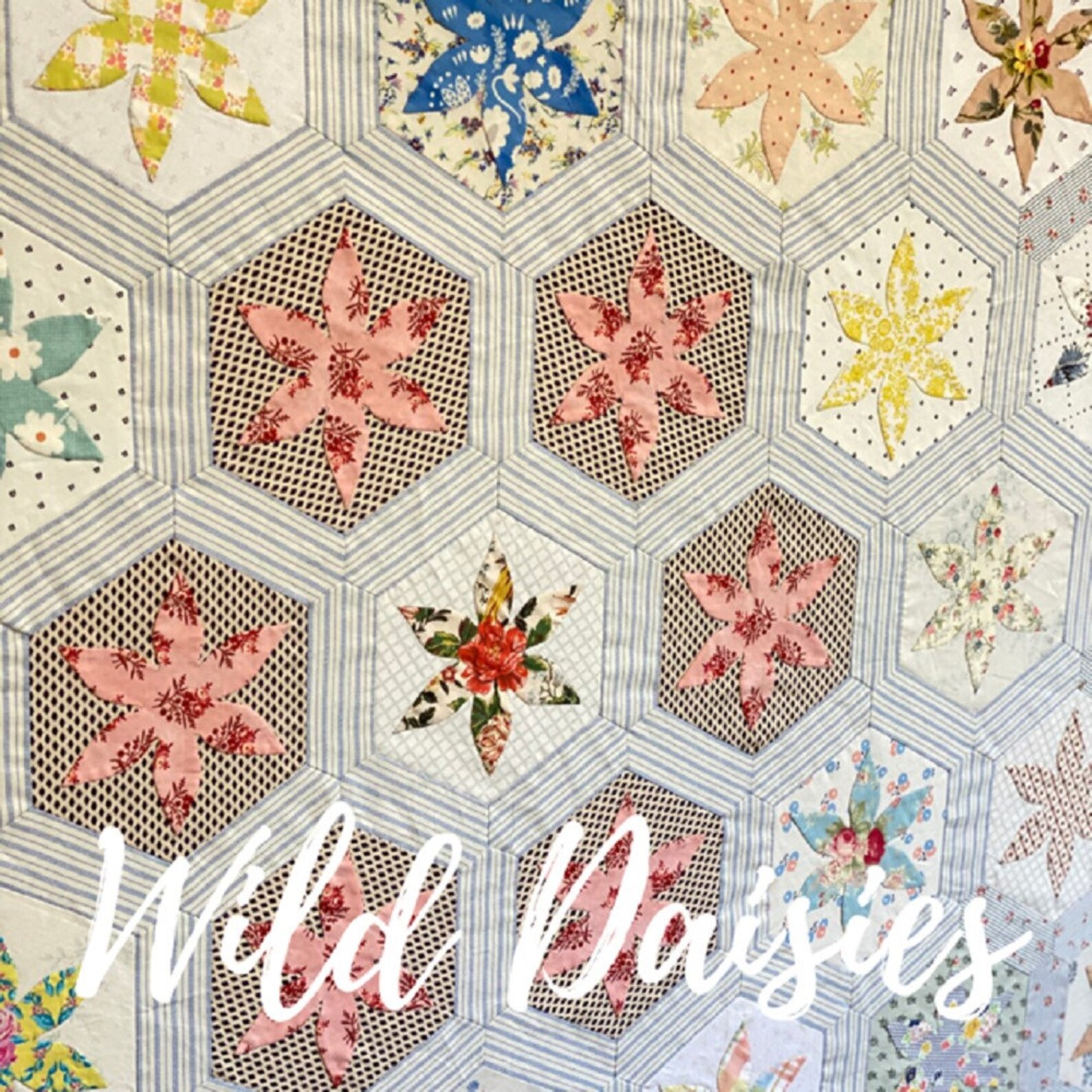 Wild Daisies Quilt Pattern and Template by Sophie Dawson of Sew Swish ...