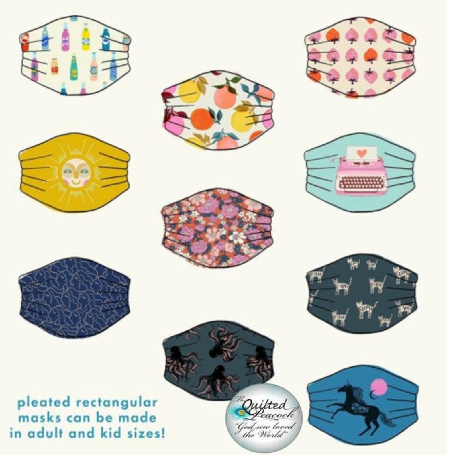 Ruby Star Face Mask Panel RS5036P MODA Fabrics - Etsy