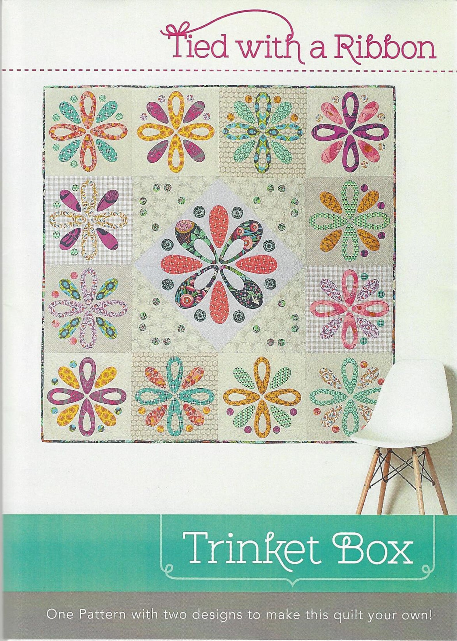 Trinket Box QUILT PATTERN by Tied With a Ribbon Includes Perspex ...